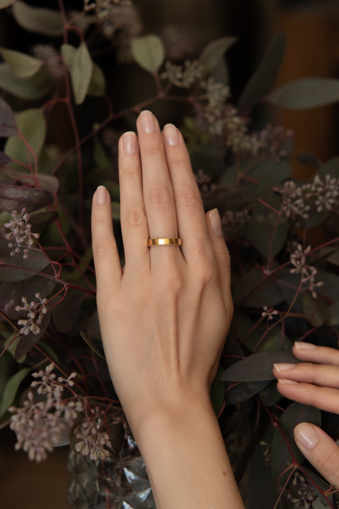 Minimal Band - Milgrain - 4.5mm – Tura Sugden