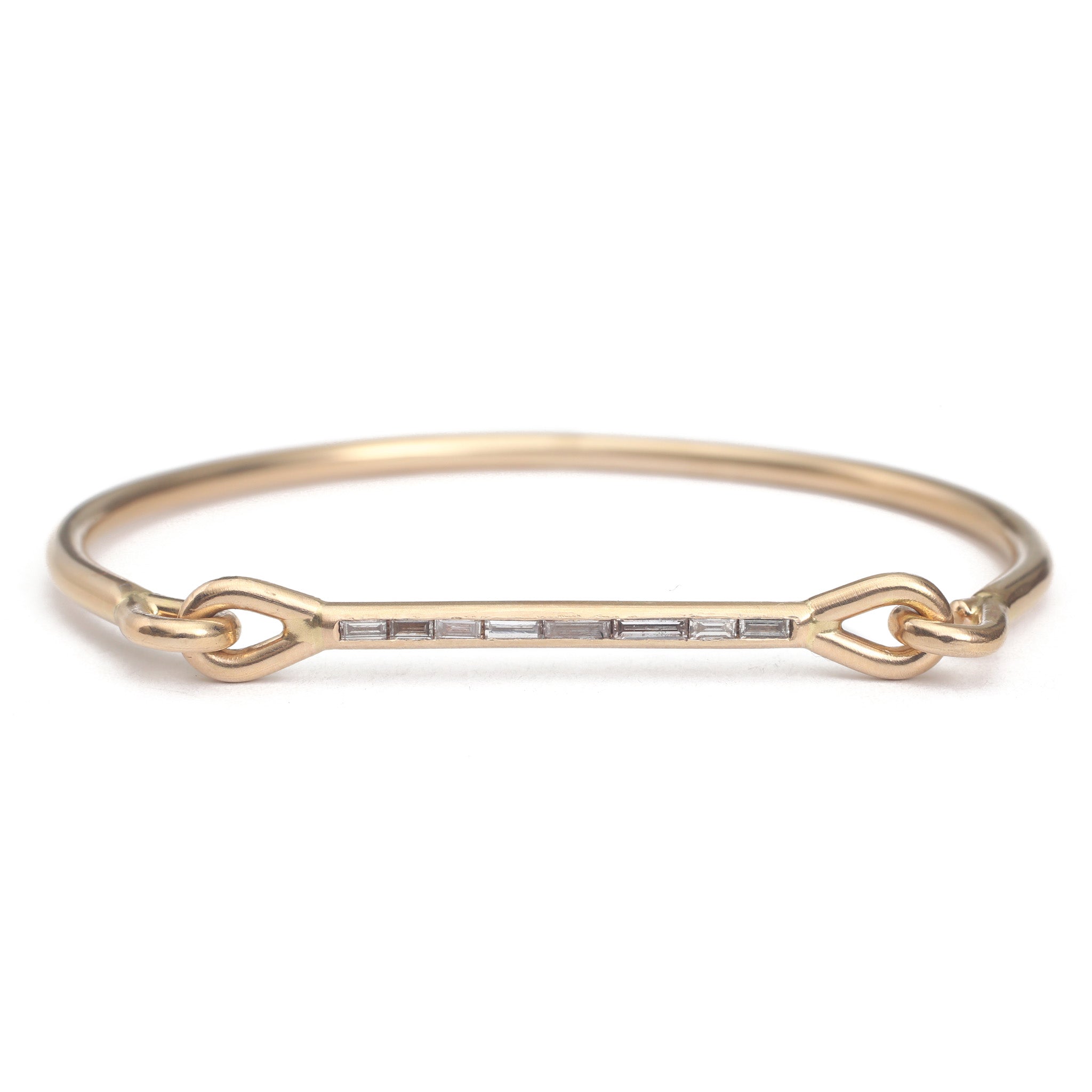 Needle Eye Cuff - Diamond Baguettes – Tura Sugden